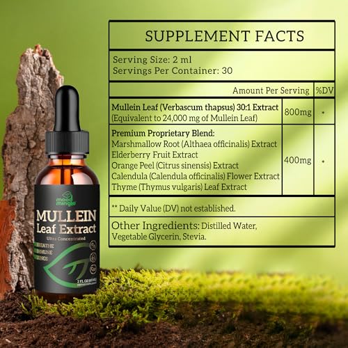 two pack mullein leaf extract drops