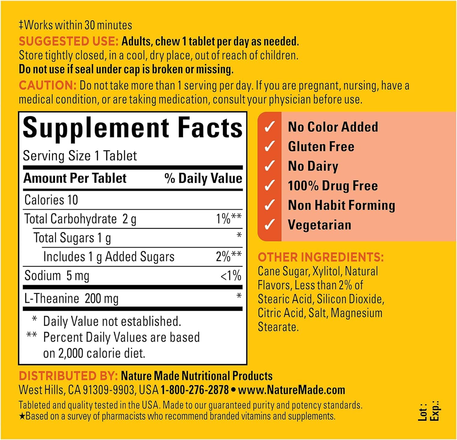two-pack Nature Made calcium tablets