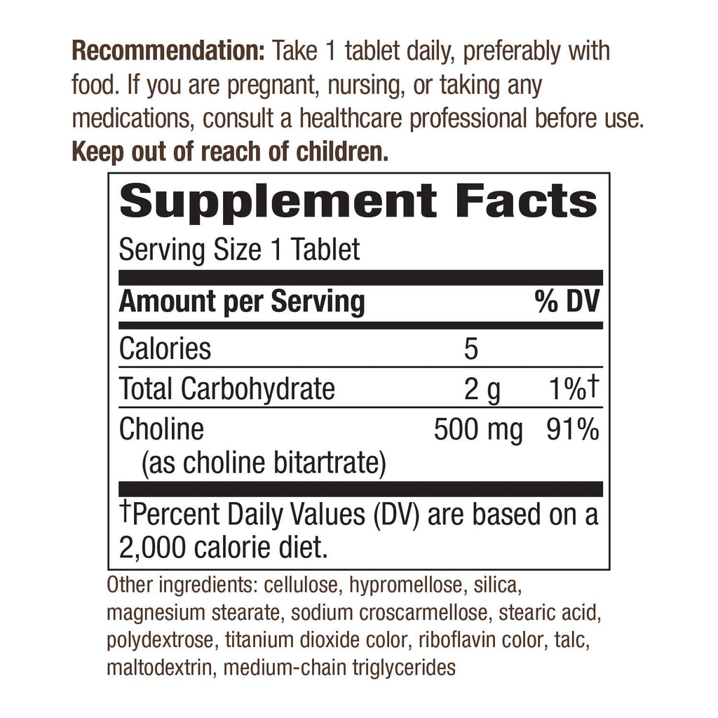 two pack of Choline supplements