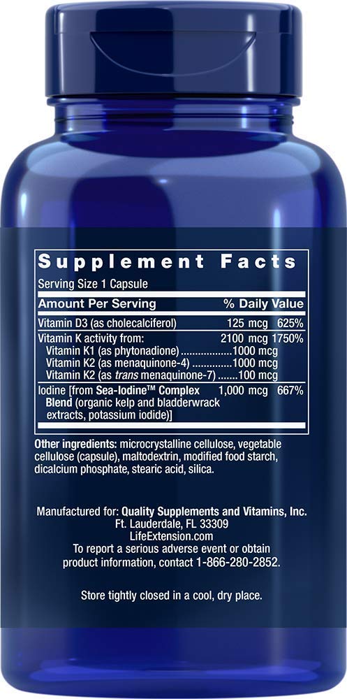 Two pack of iodine vitamins for value