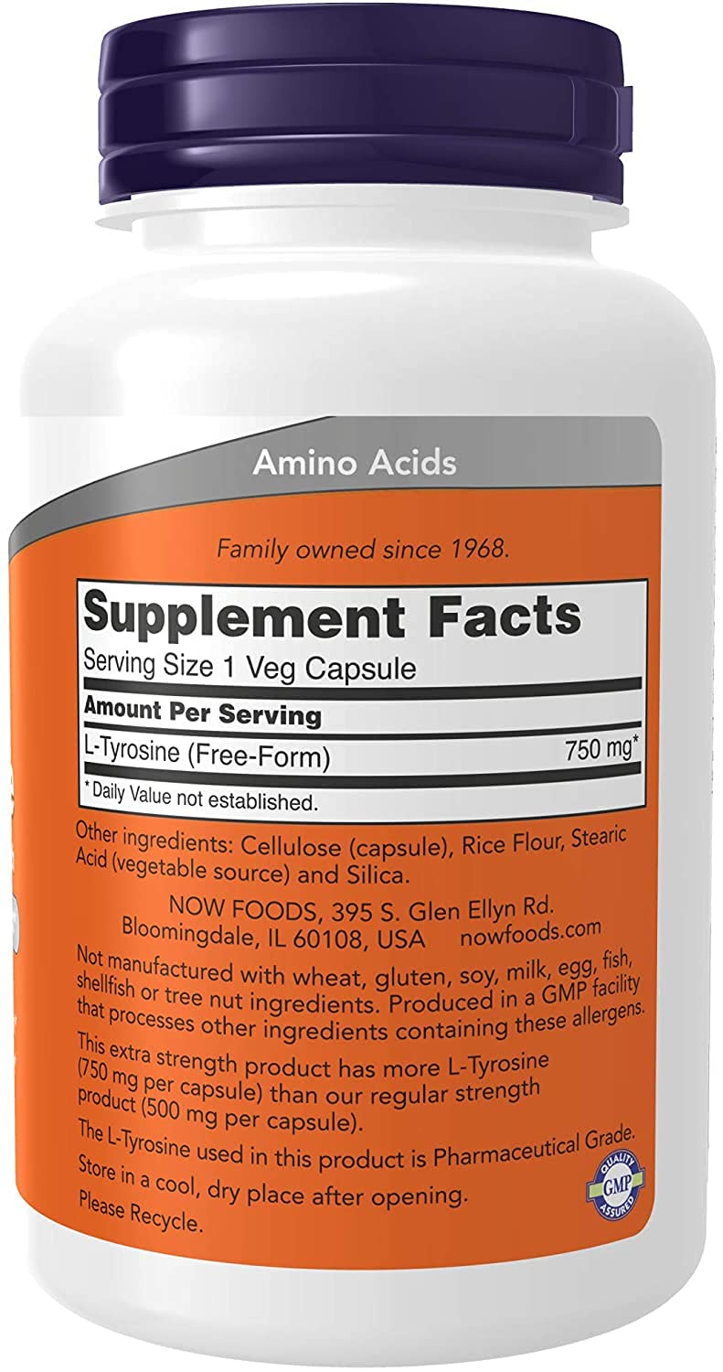 two pack of L-Tyrosine supplements