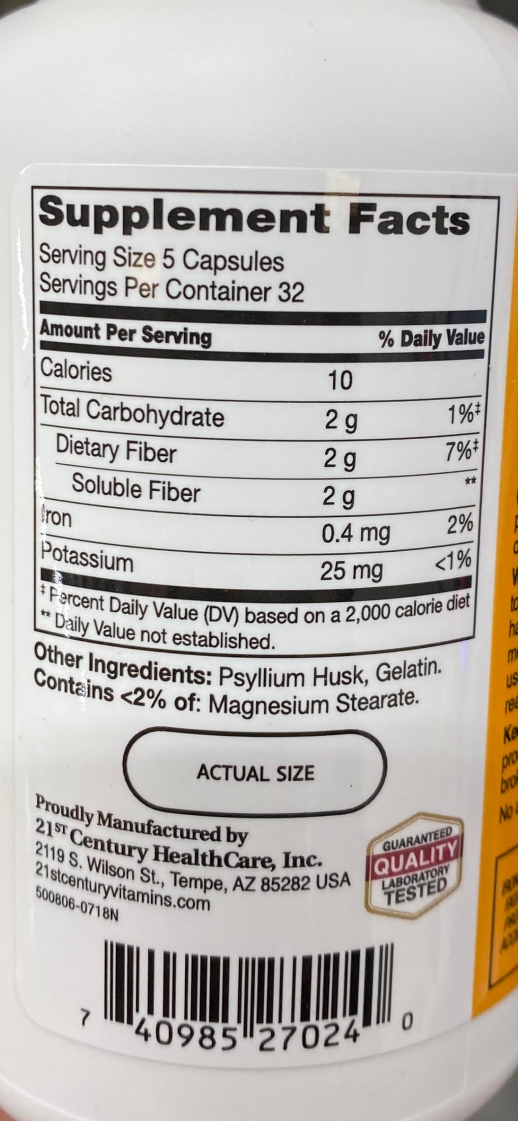 Two-pack psyllium for convenient use