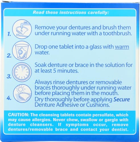 two pack SECURE cleansing tablets value