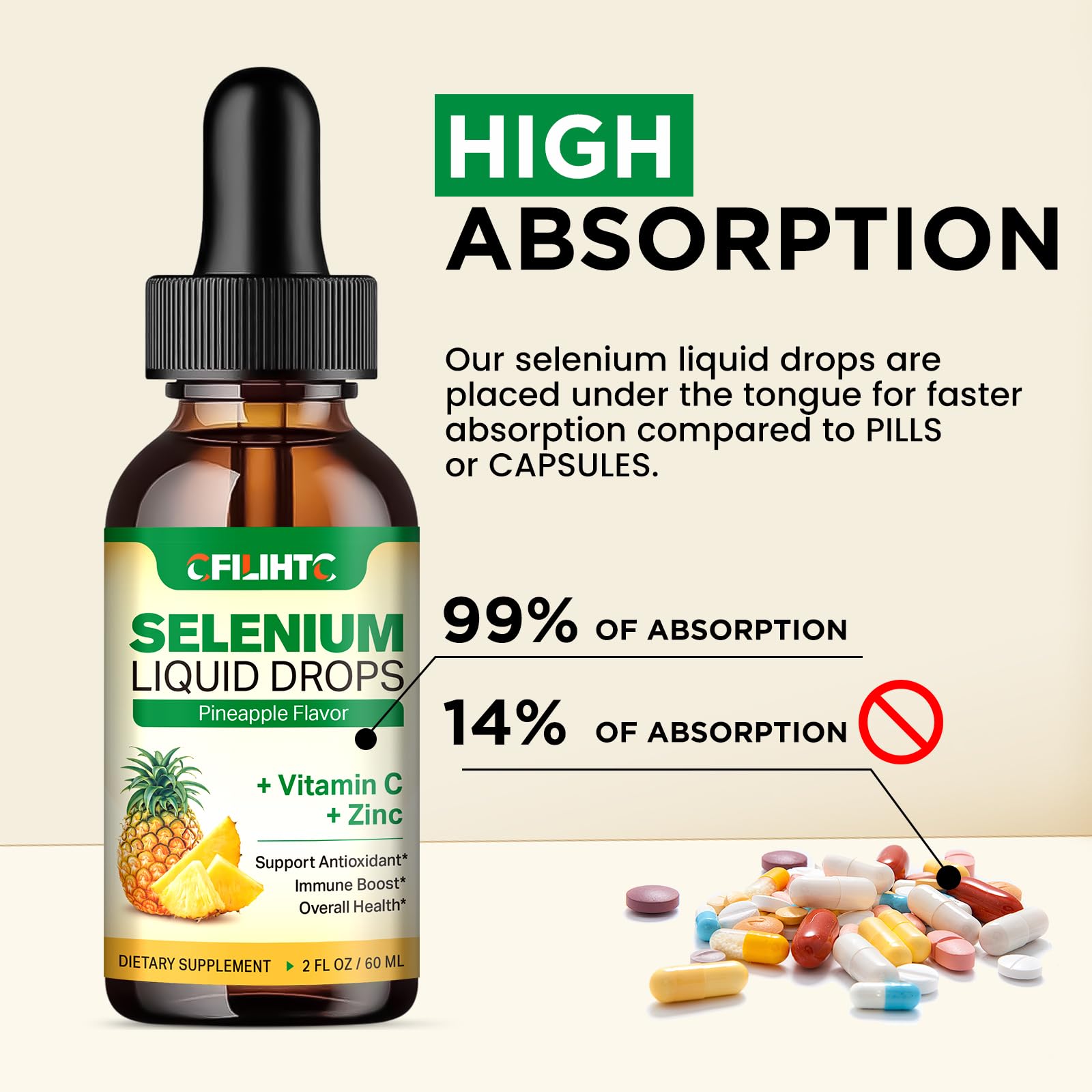 two pack selenium drops for convenience