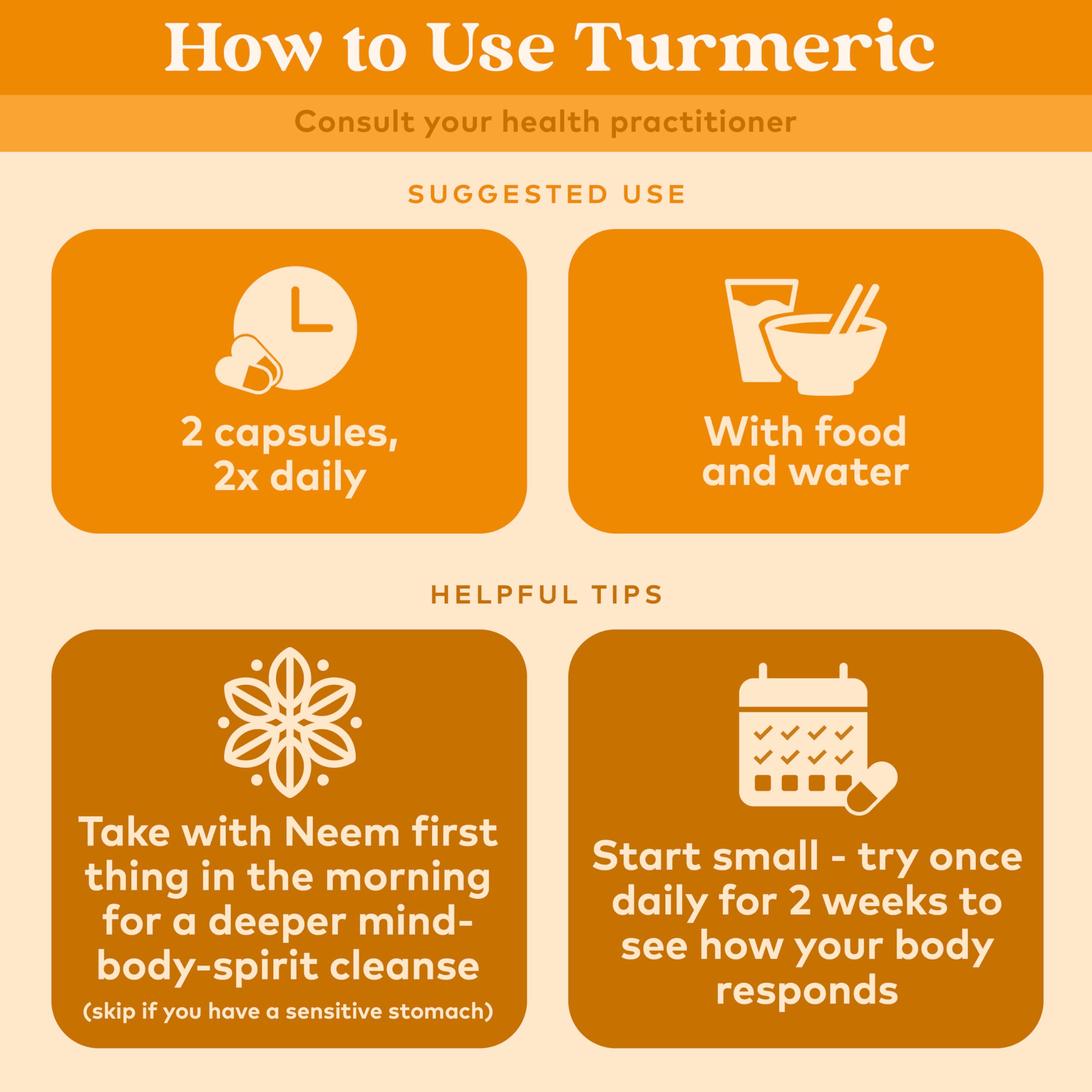 two pack turmeric supplement