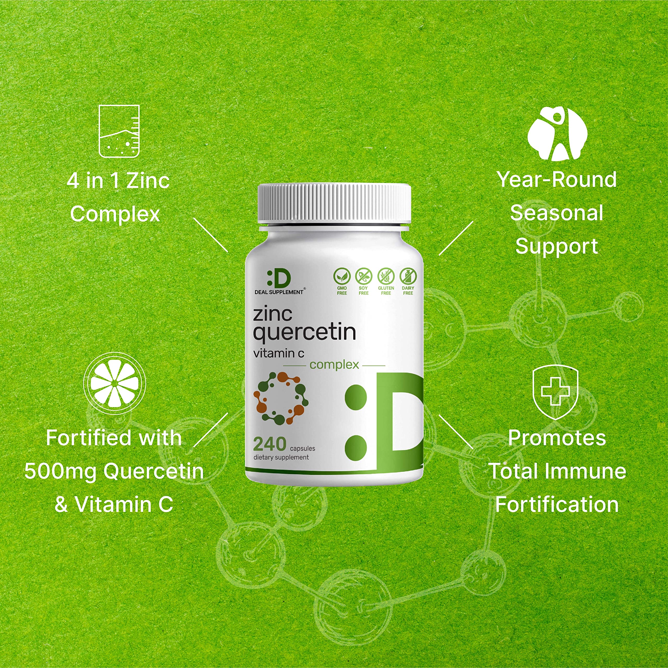 two pack zinc capsules for value