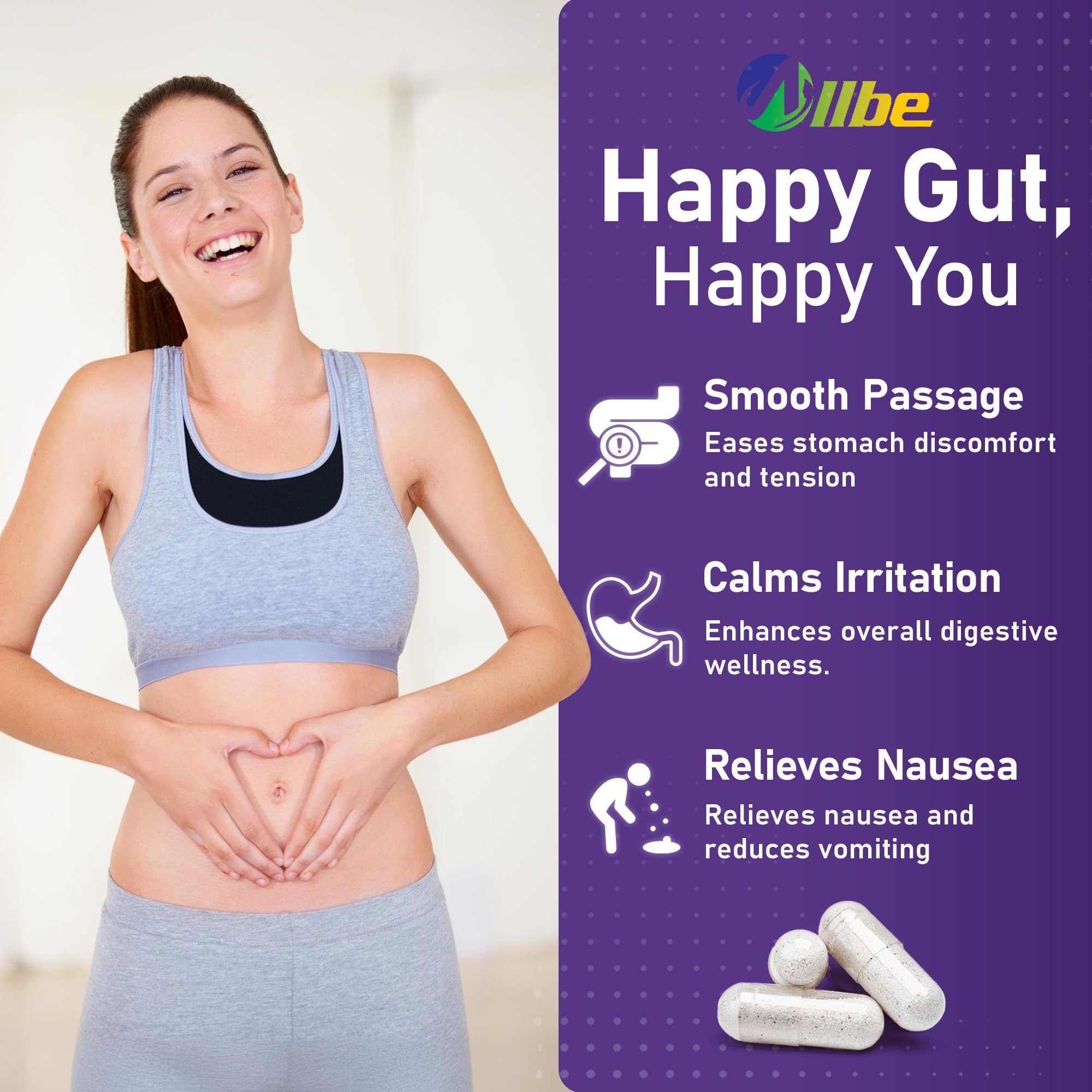 two packs of ginger relief capsules