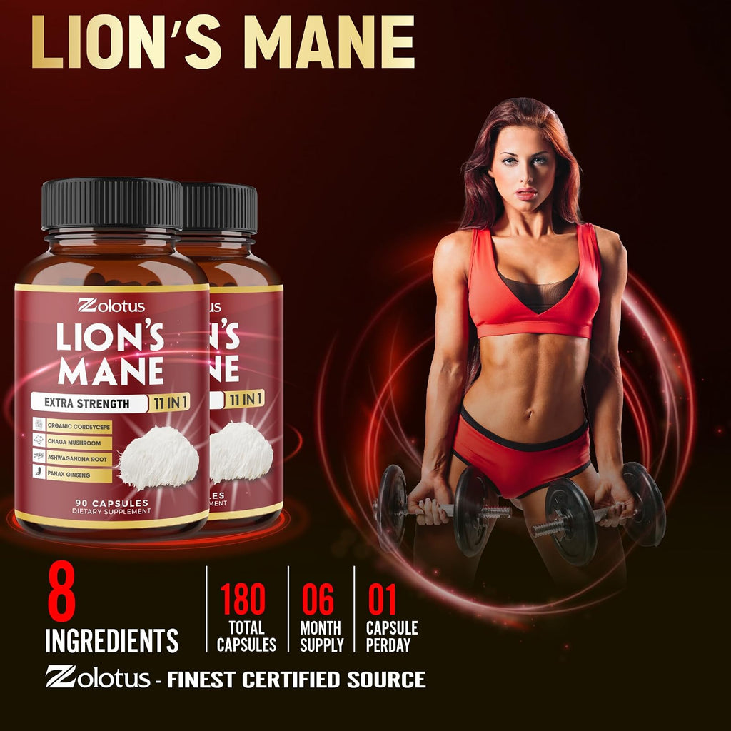 two packs of lion's mane capsules