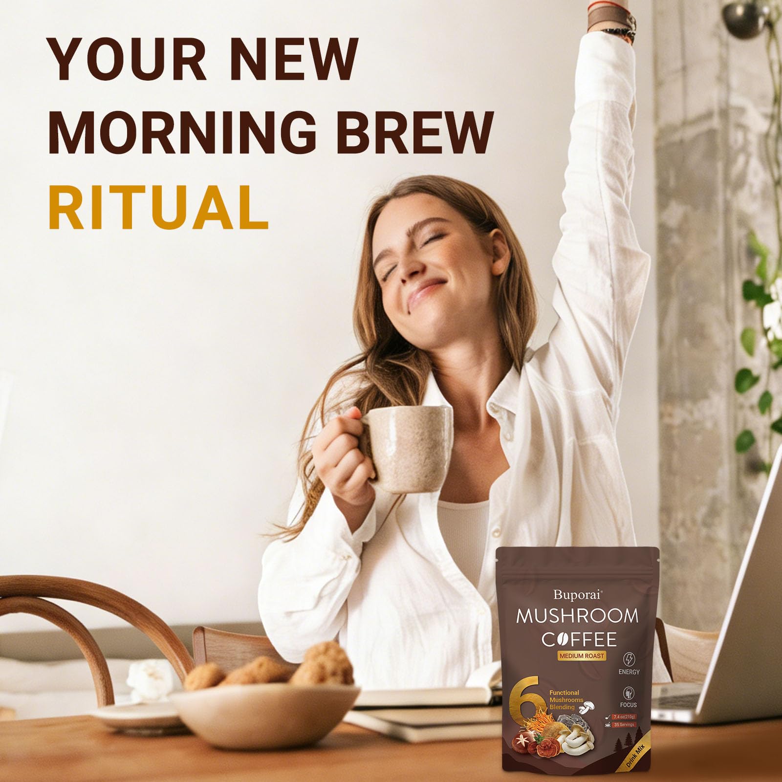 two packs of organic coffee
