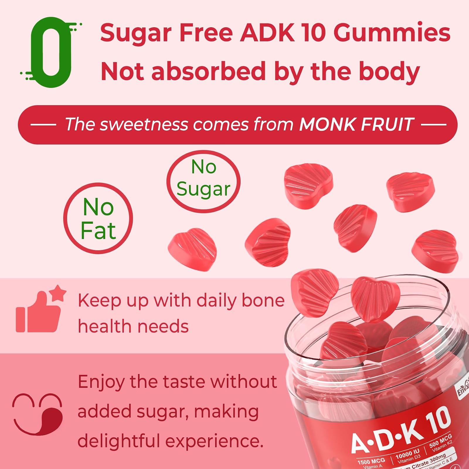 Two packs of vitamin D3 K2 gummies