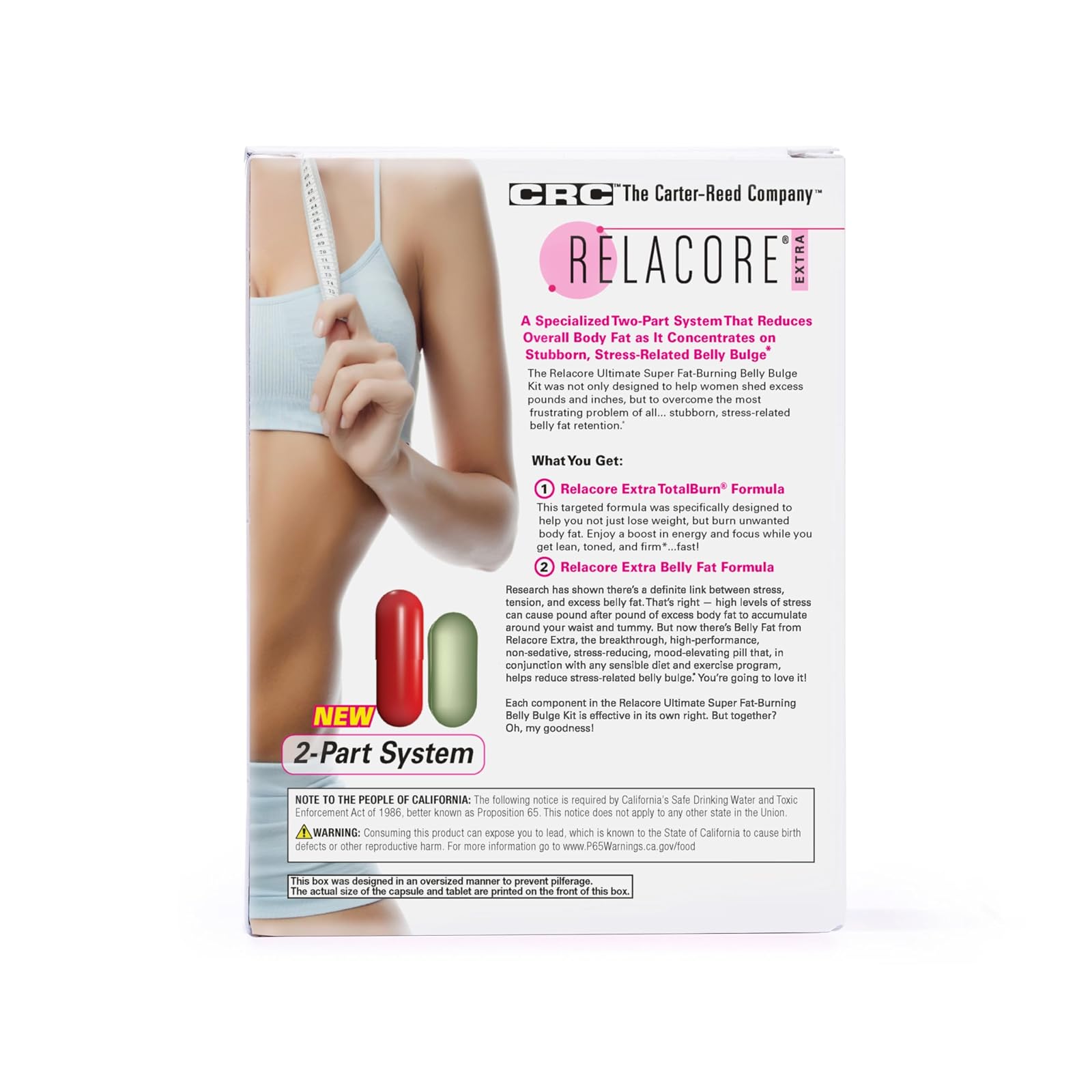 Two-part system for fat burning