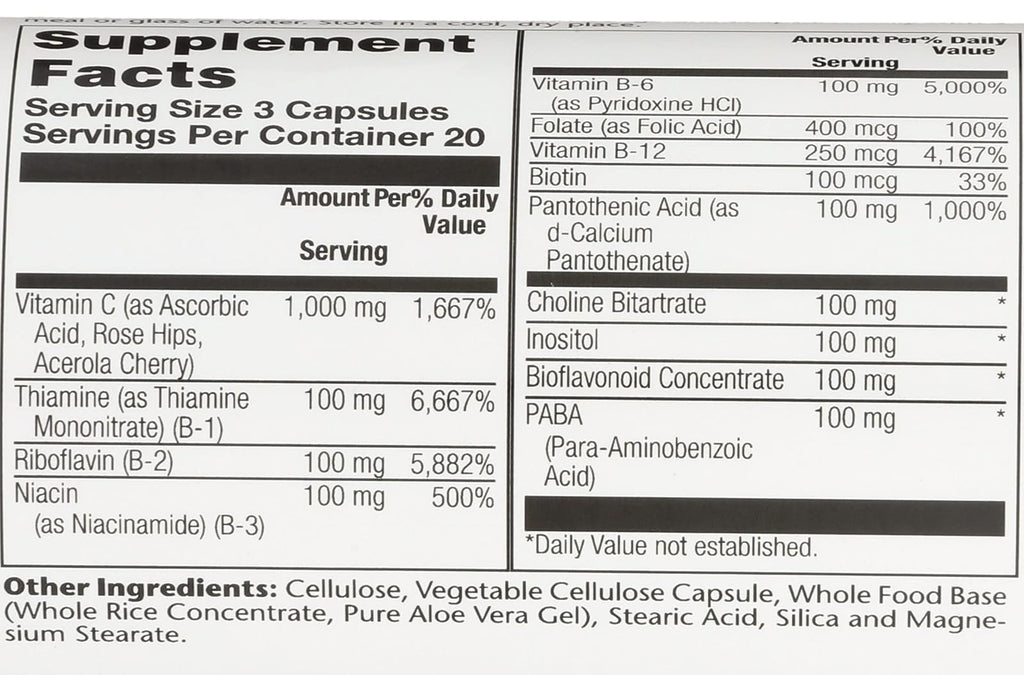 Two stage B vitamin formula