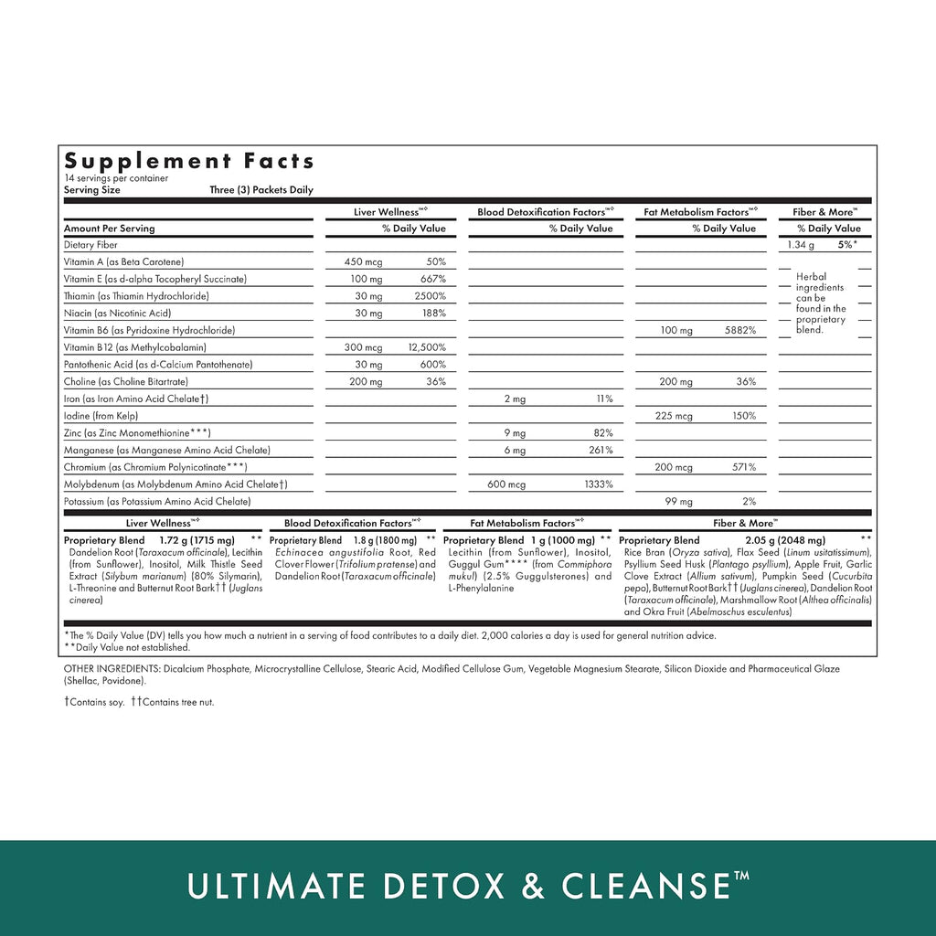 two week detox cleanse packets