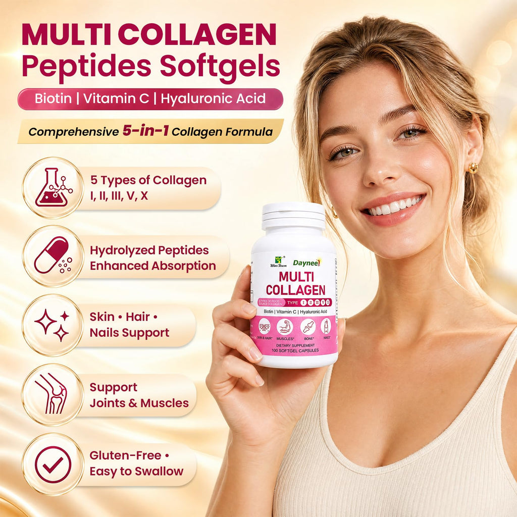 Type I II III collagen benefits