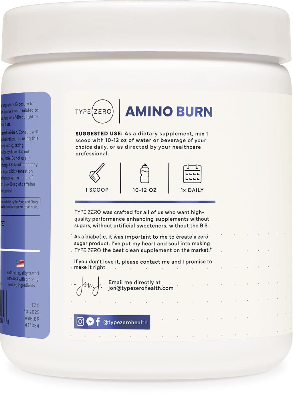 Type Zero amino acids for muscle recovery