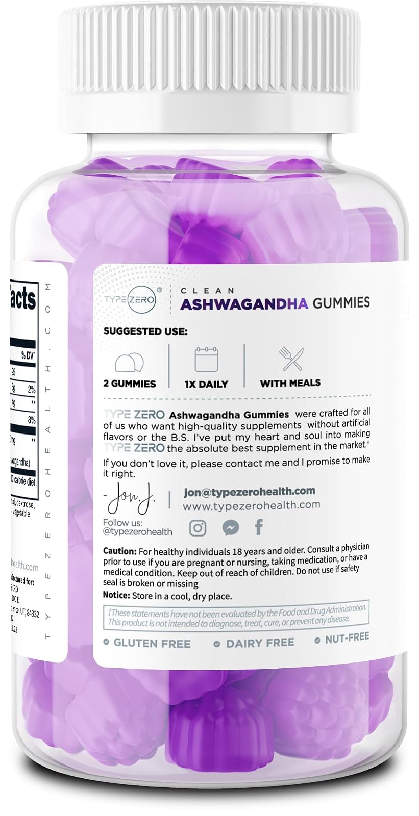 Type Zero Ashwagandha mood support supplement