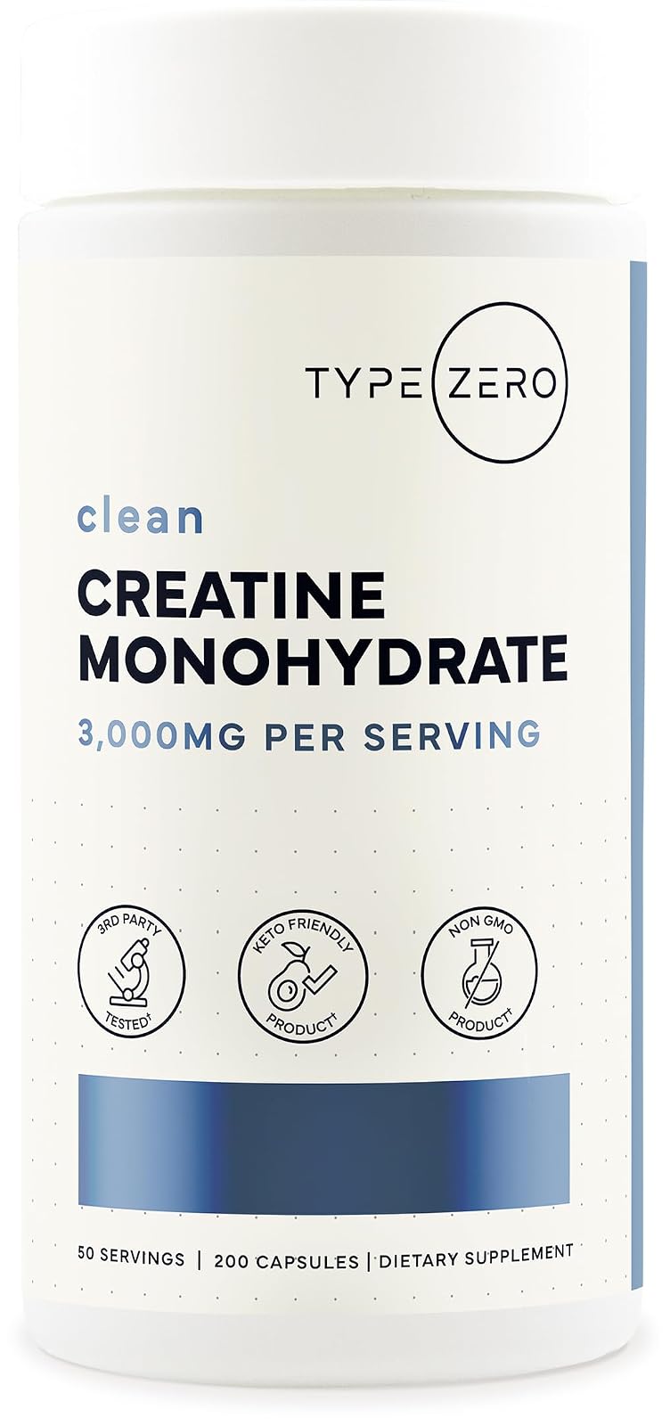 Type Zero creatine monohydrate capsules