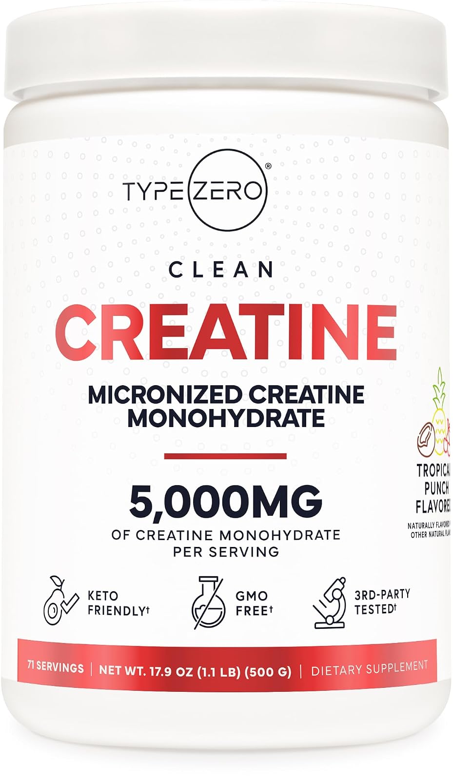 Type Zero creatine monohydrate powder