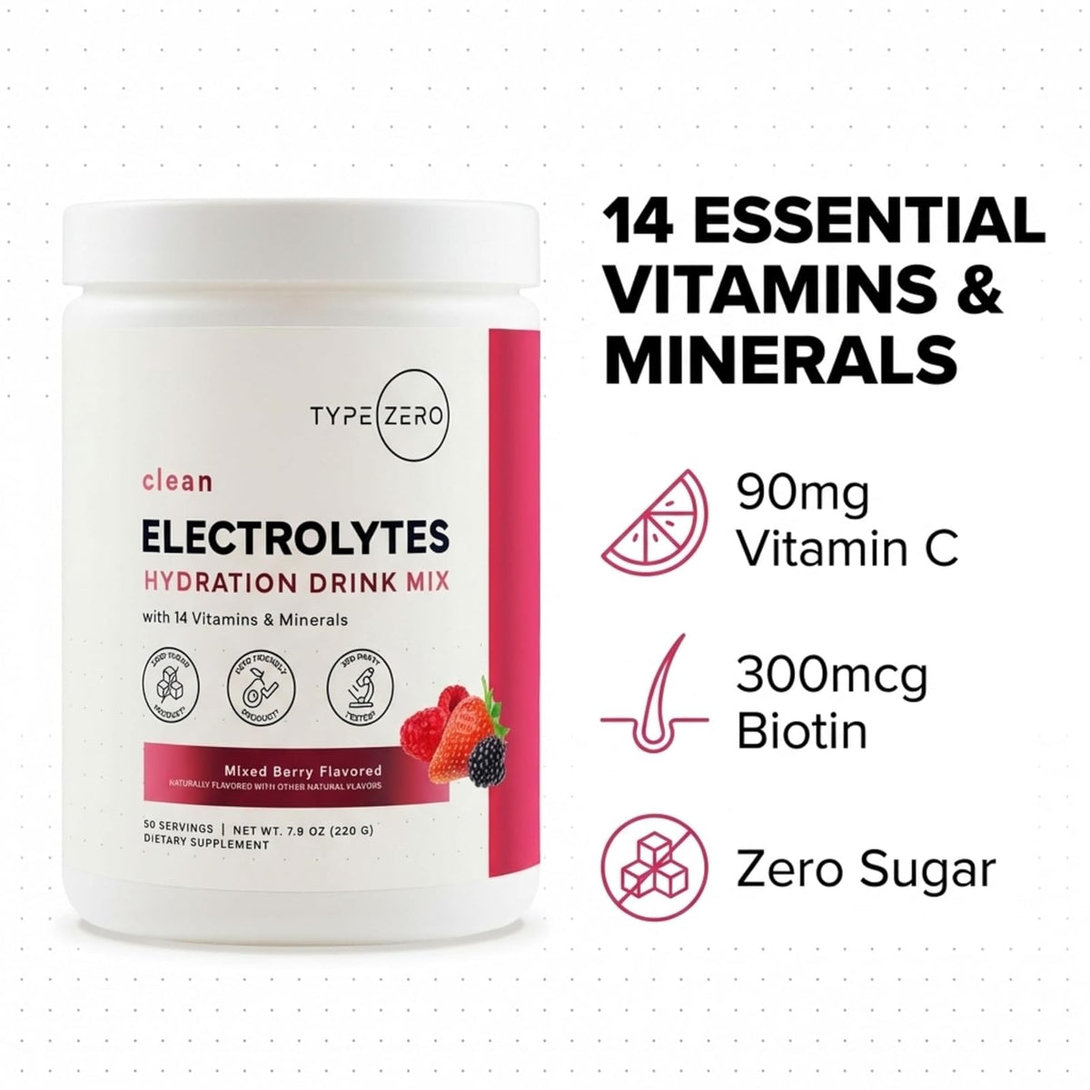 Type Zero electrolyte mix for endurance