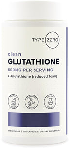 Type Zero Glutathione 500 mg capsules