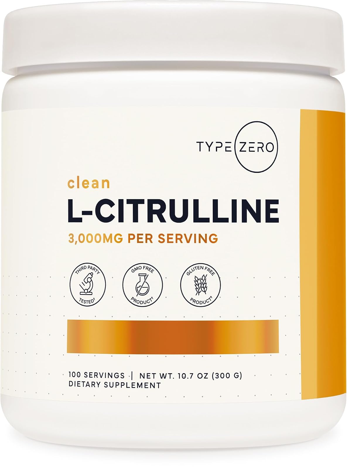 Type Zero L-Citrulline 3000 mg supplement