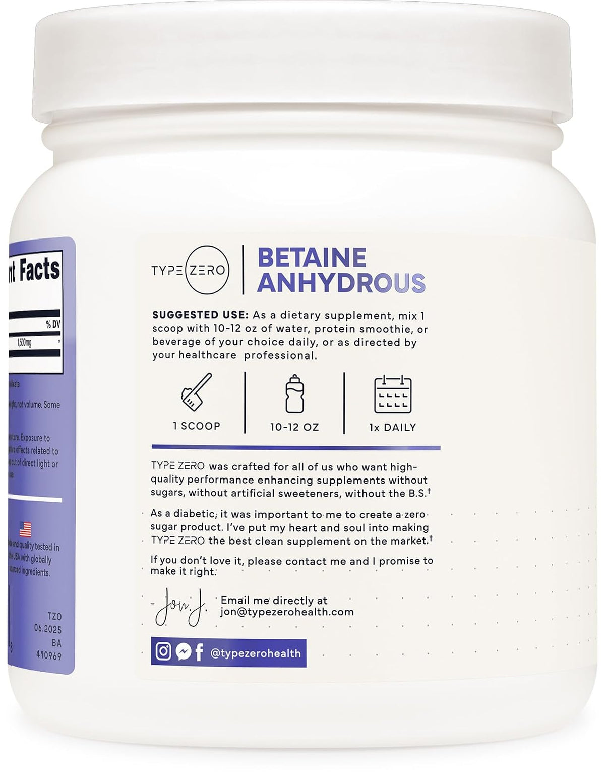 Type Zero multivitamins for optimal health