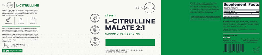 Type Zero pre-workout mix for better performance