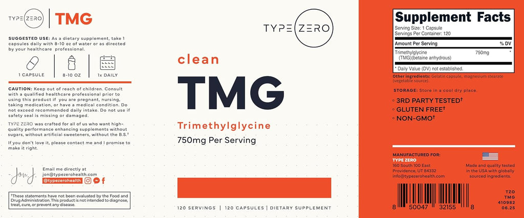 Type Zero TMG for wellness