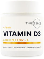 Type Zero vitamin D3 softgels