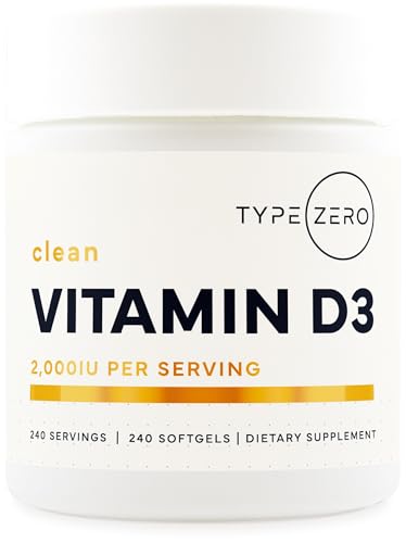 Type Zero vitamin D3 softgels