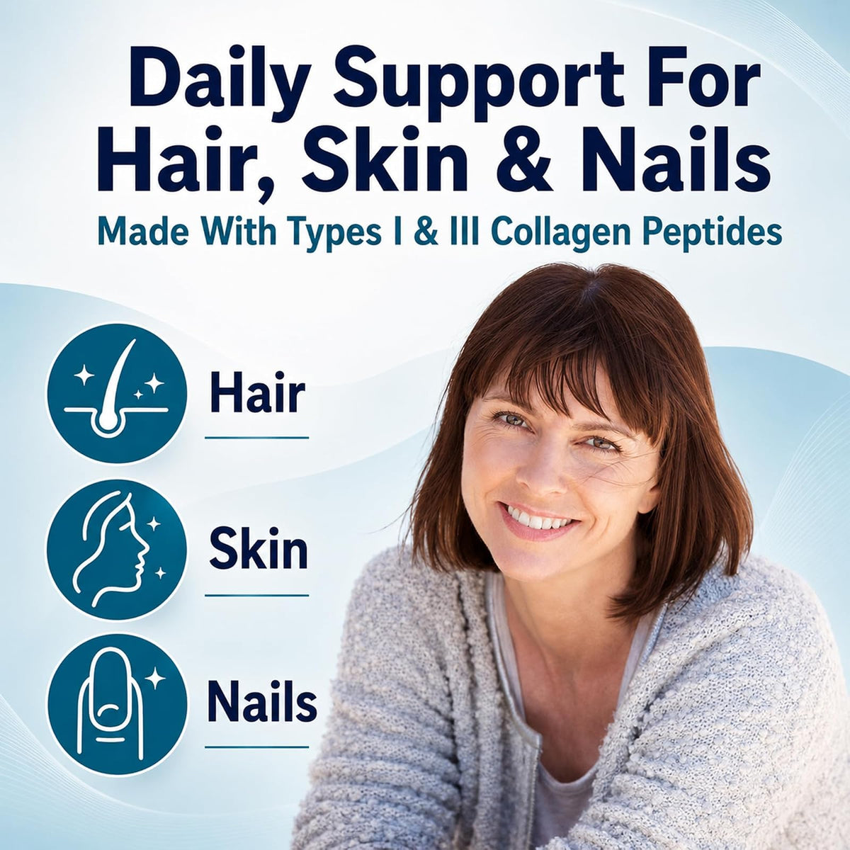 Types I and III collagen benefits