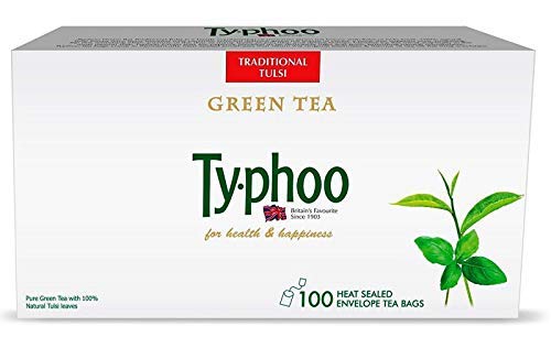 Typhoo green tea bags for wellness