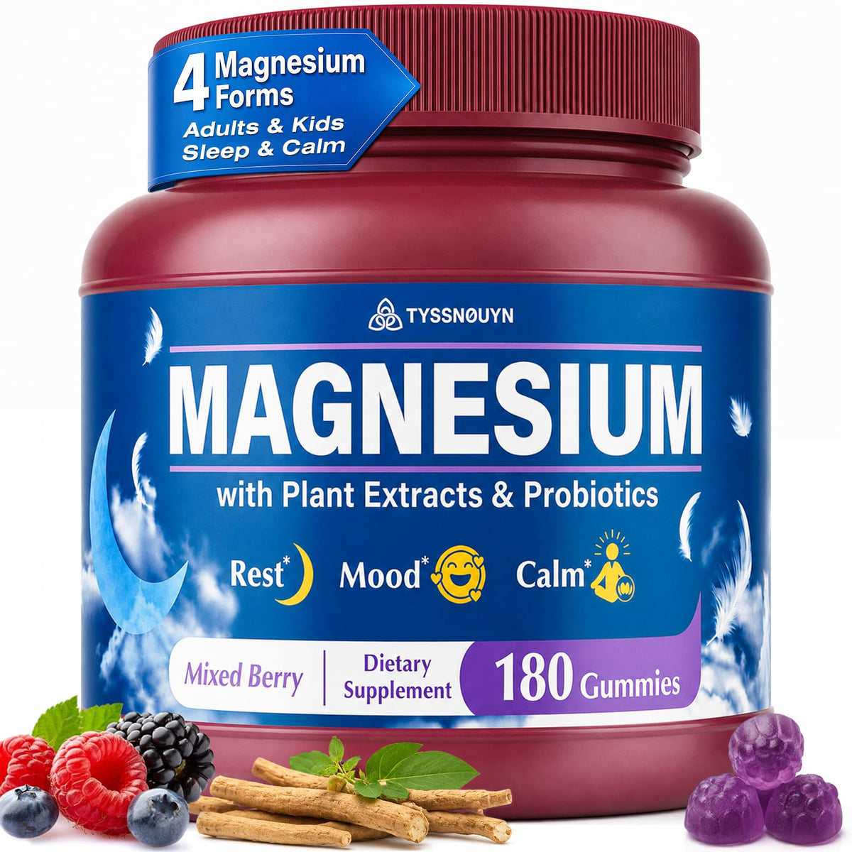 Tyssnouyn magnesium glycinate gummies for relaxation
