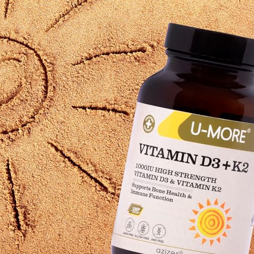 U-MORE D3 K2 softgels for overall wellness