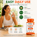 Ubiquinol capsules for active lifestyle