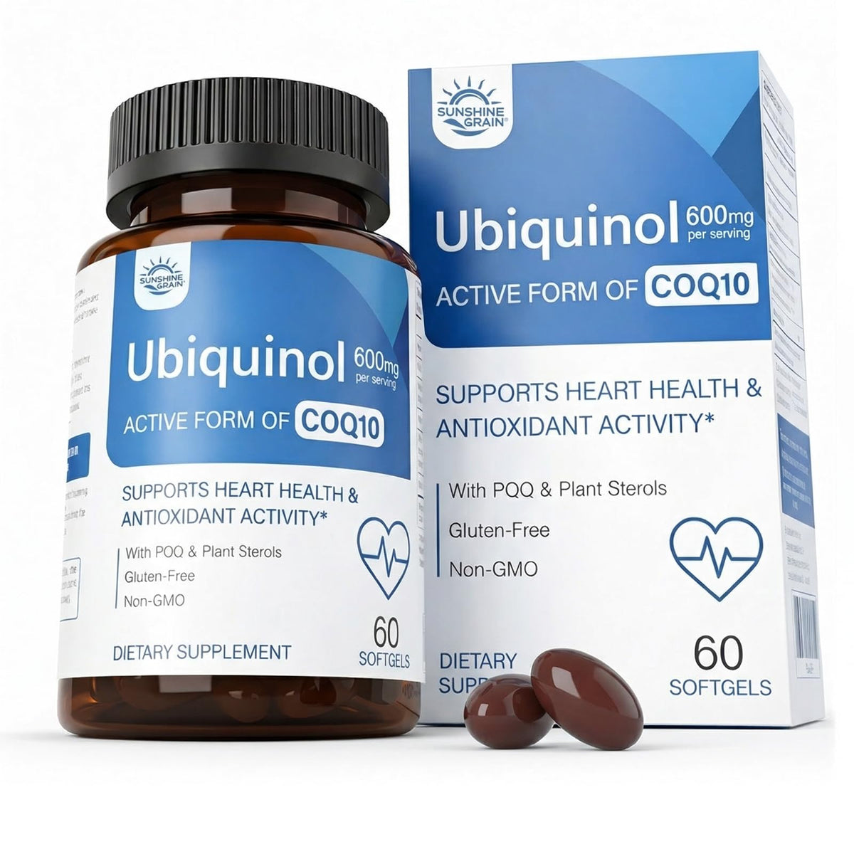 Ubiquinol CoQ10 600 mg softgels