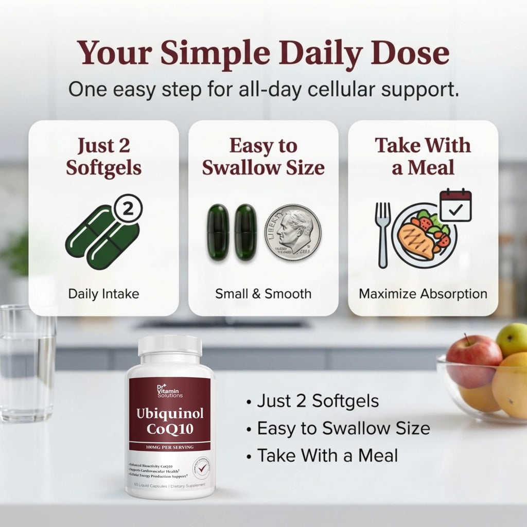 Ubiquinol CoQ10 for active lifestyle