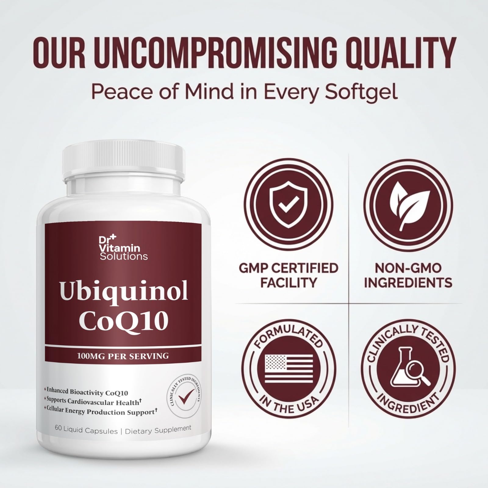 Ubiquinol CoQ10 for daily wellness