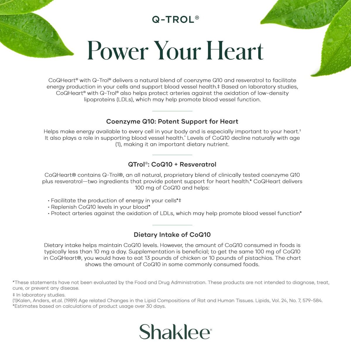 Ubiquinol CoQ10 for energy support