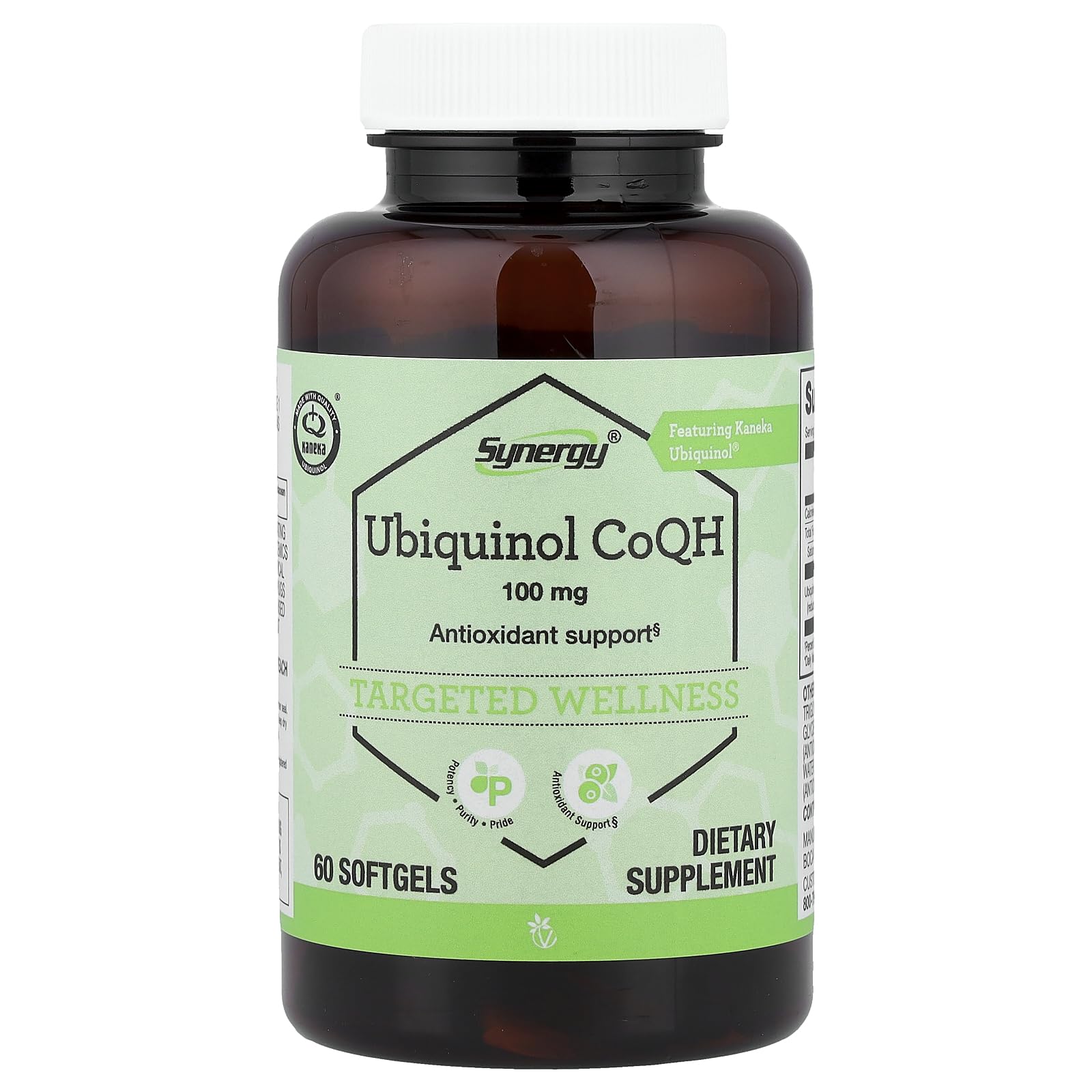 Ubiquinol CoQH softgels for energy
