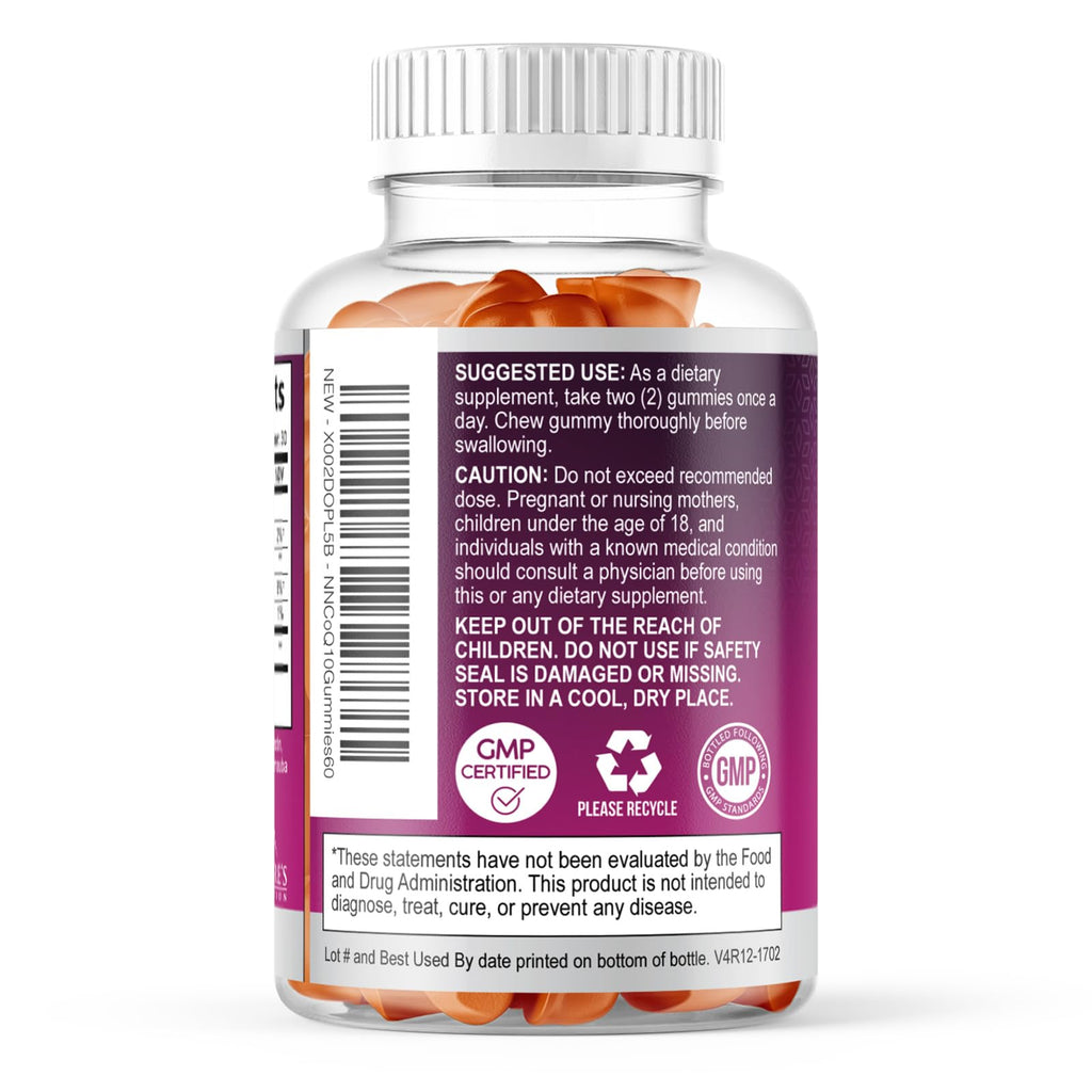 Ubiquinol gummies for healthy aging