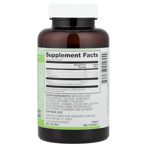 Ubiquinol softgels for antioxidant support