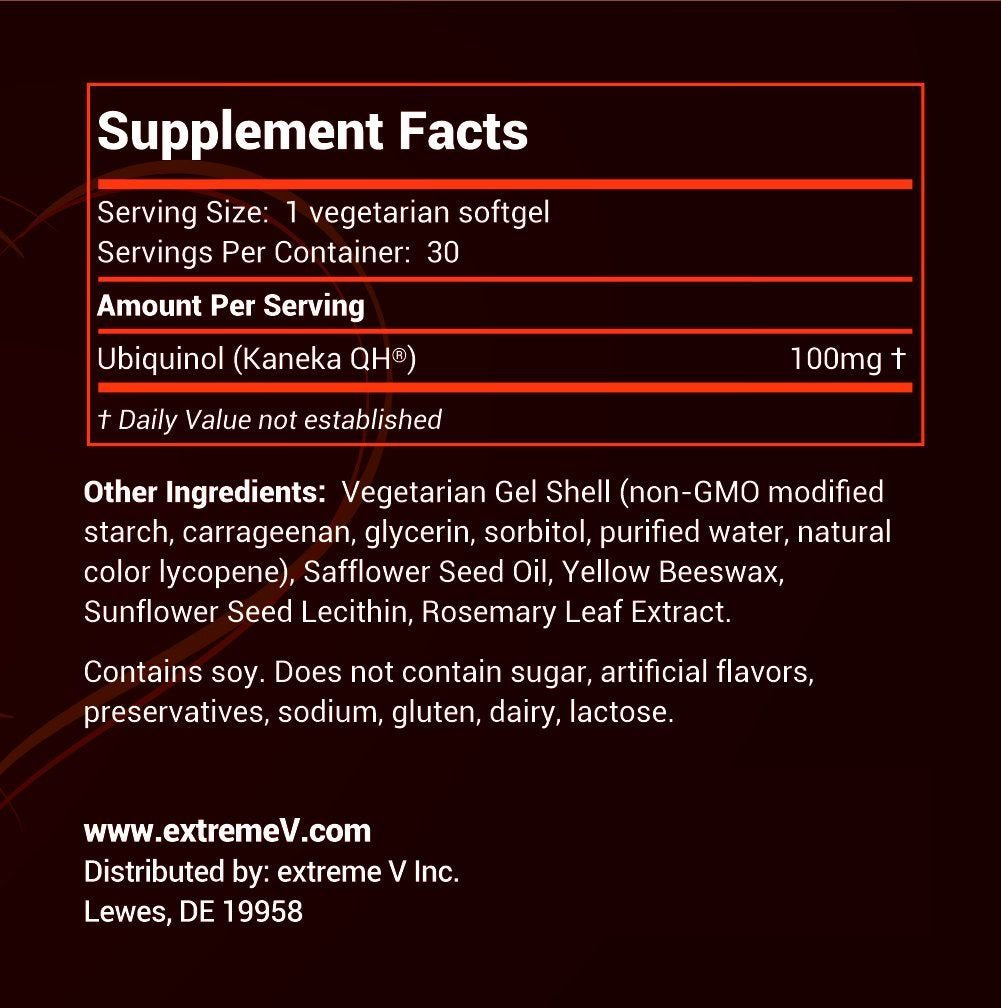 Ubiquinol supplement for energy support
