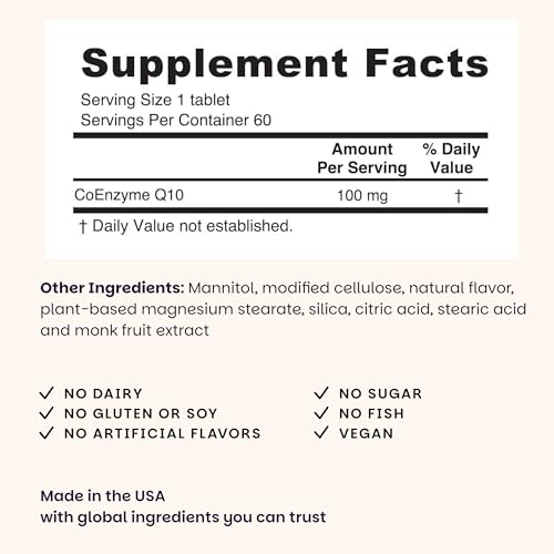 Ubiquinol supplement for energy