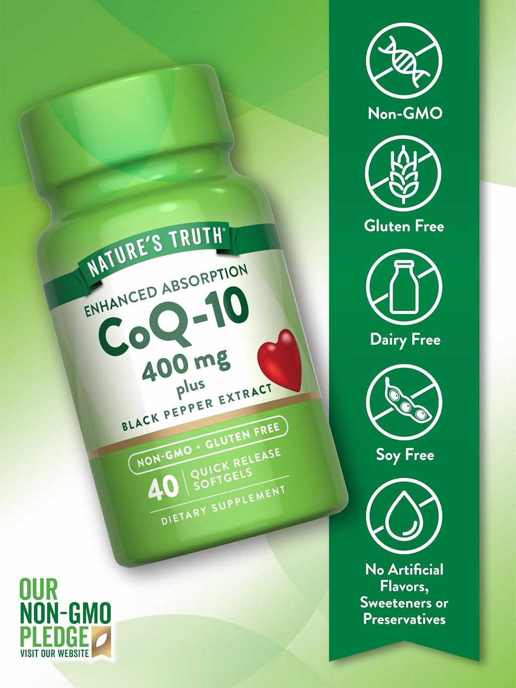 Ubiquinol support for heart health