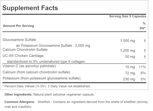 UC-II glucosamine for flexibility