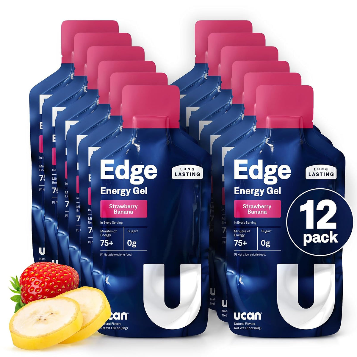 UCAN energy gel strawberry banana flavour