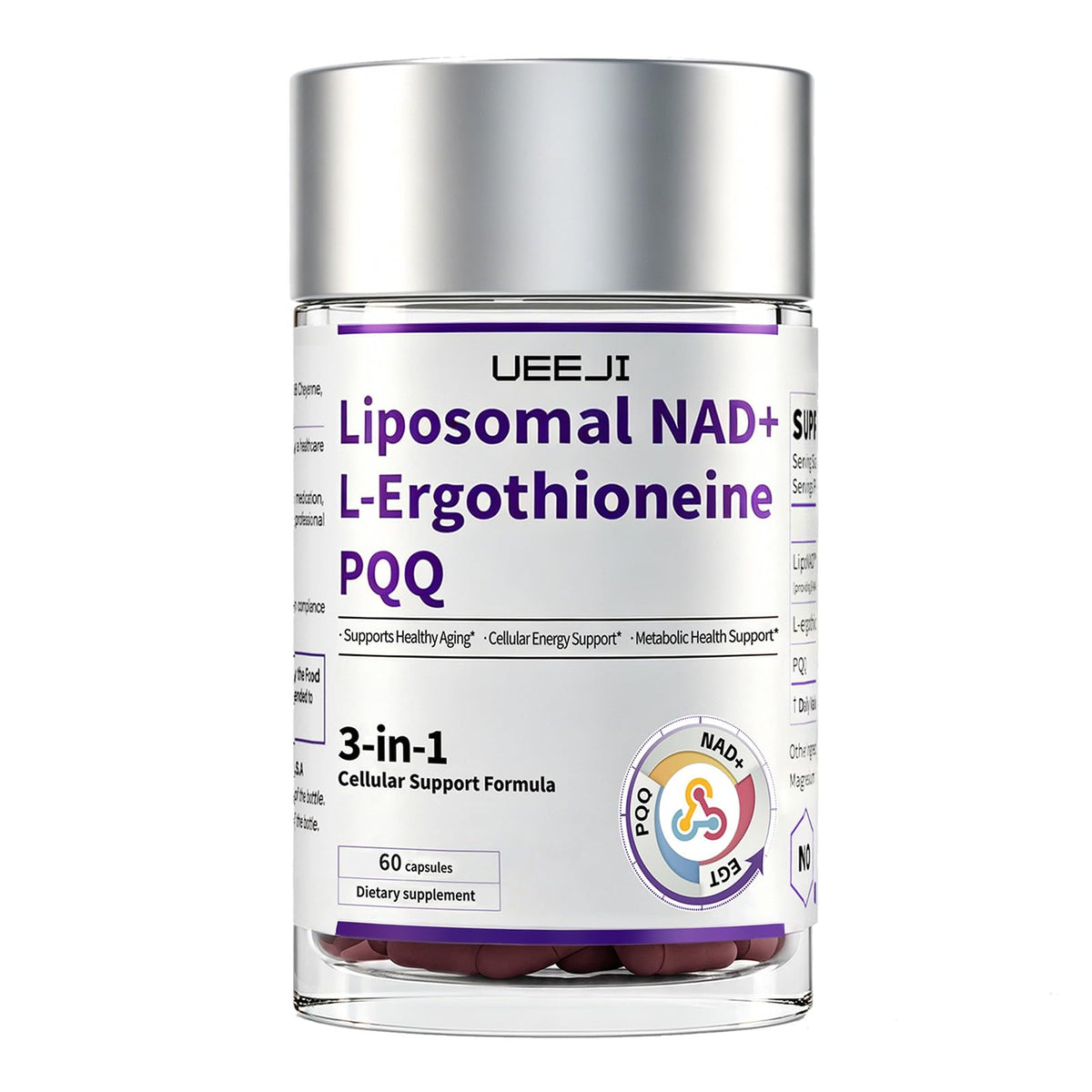 Ueeji Liposomal NAD+ antioxidant capsules