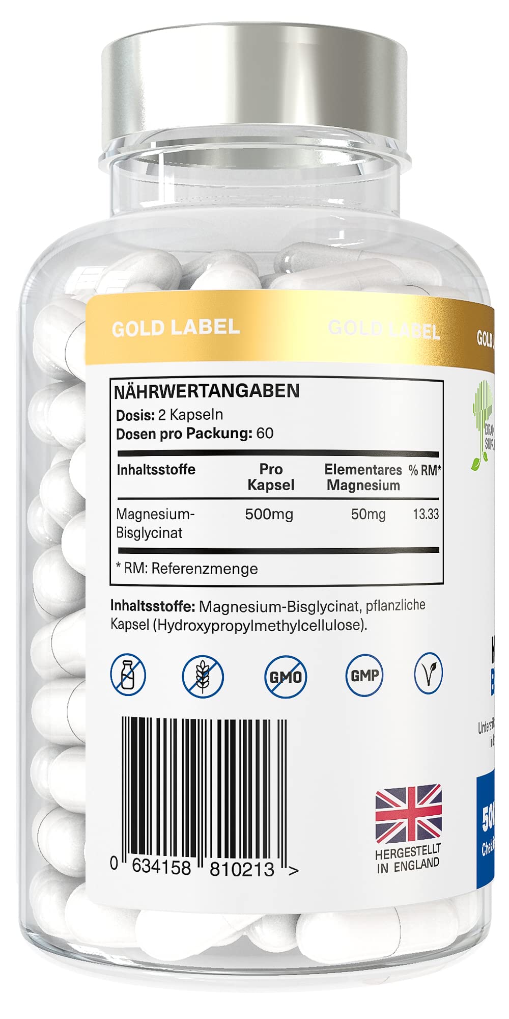 UK made magnesium bisglycinate for quality