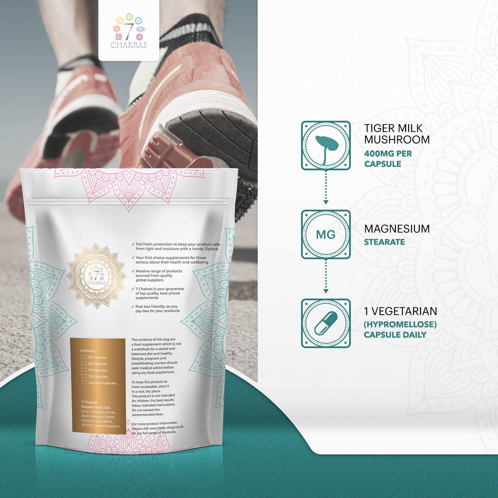UK made mushroom capsules for wellness
